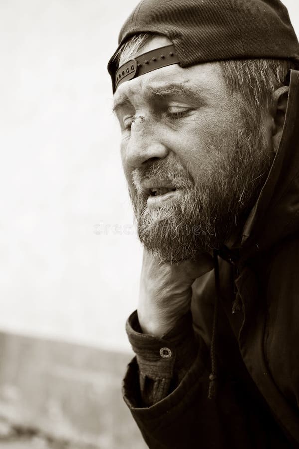 Homeless man stock photo. Image of adult, human, hopeless - 9312128