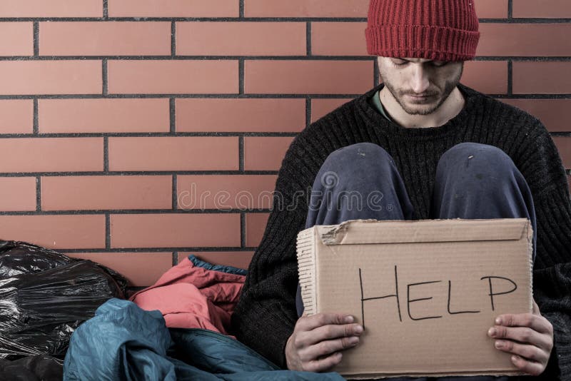 Homelessness in a big city stock photo. Image of destitution - 34511824