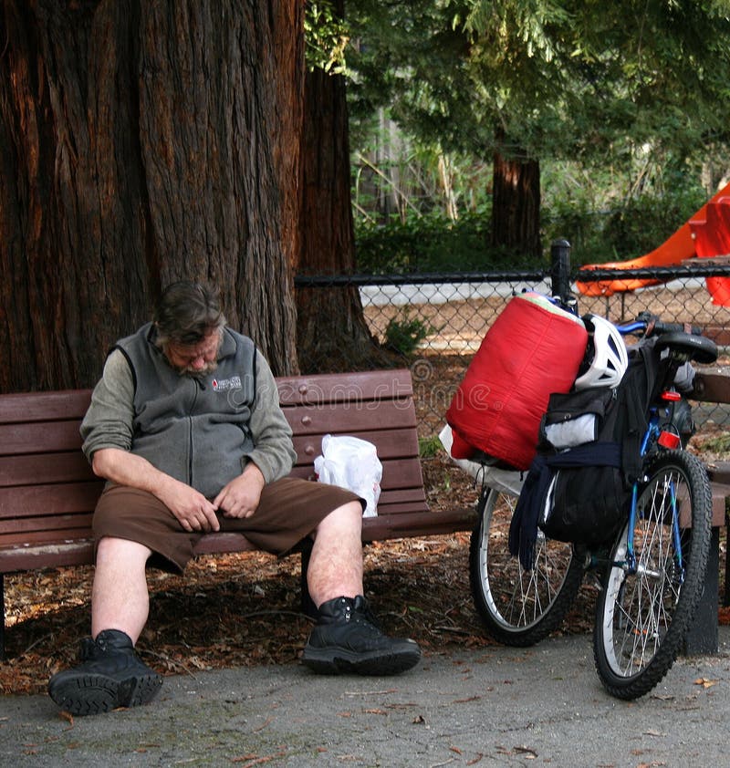 Homeless man editorial photo. Image of park, times, poor - 50146841
