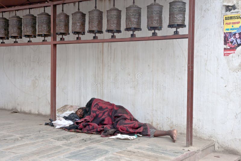 Homeless in Nepal editorial photo. Image of street, beggar - 24704481