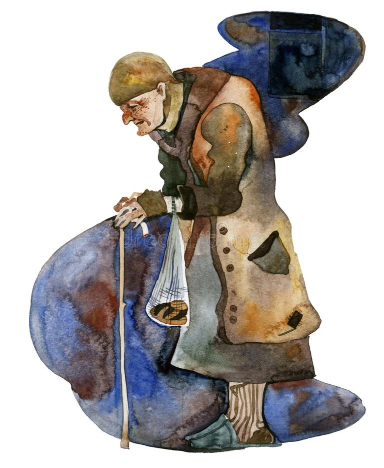 Homeless Person Bag Stick Stock Illustrations – 16 Homeless Person Bag ...