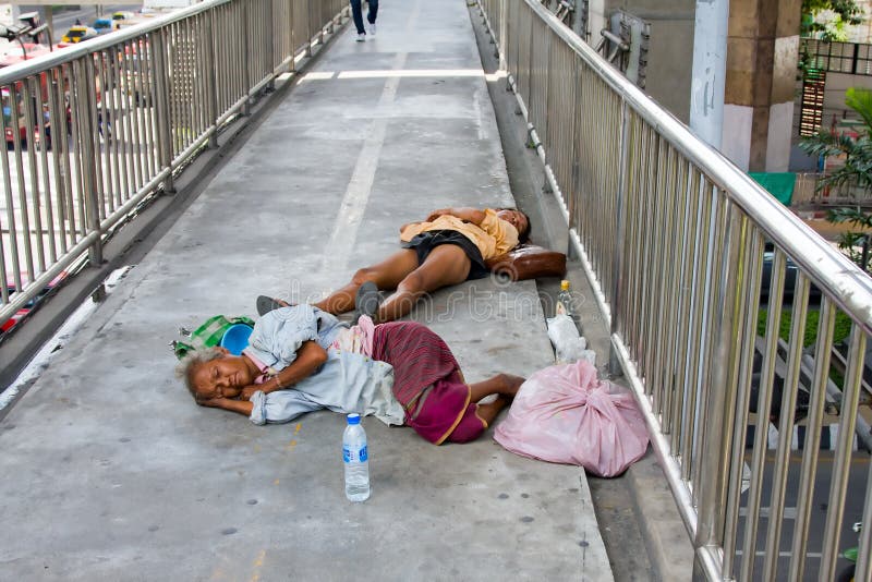 Homeless People in Thailand Editorial Photo - Image of rags, clothes ...