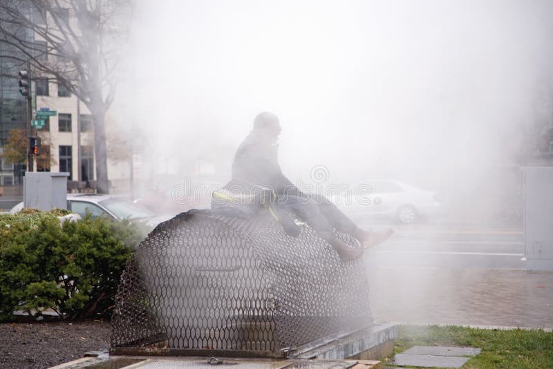 Homeless in steam editorial image. Image of warmth, heating - 26127195