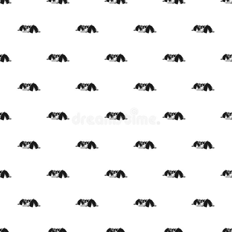 Homeless Tent Camp Pattern Seamless Vector Stock Vector - Illustration ...