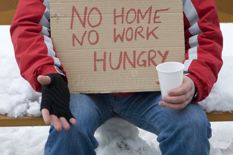 Homeless, Unemployed, Hungry Stock Photo - Image of miserable, beggar ...