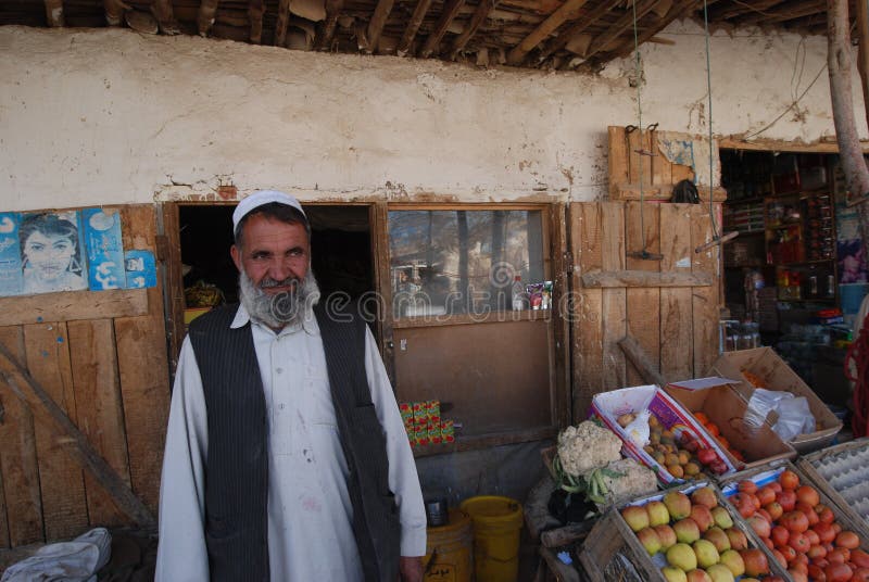Um Homem Afegão Num Mercado Imagem de Stock Editorial - Imagem de ...