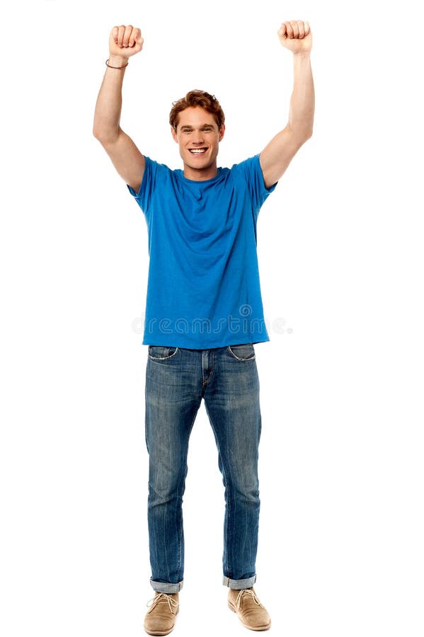 Homem Alto Novo Bem Sucedido Foto de Stock - Imagem de apreciar, punhos ...