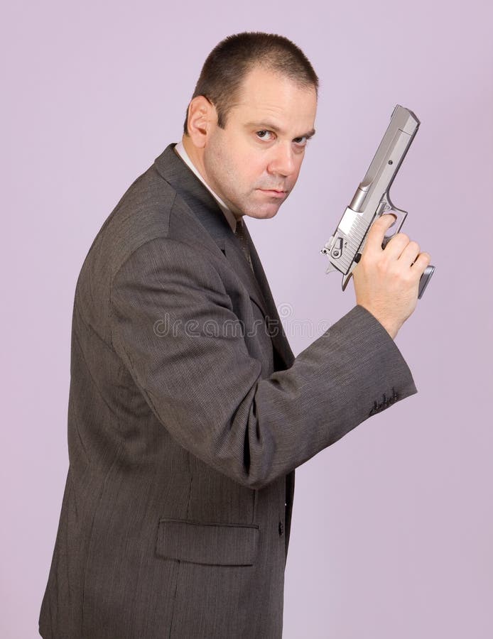 Homem armado imagem de stock. Imagem de terno, gerente - 18612829
