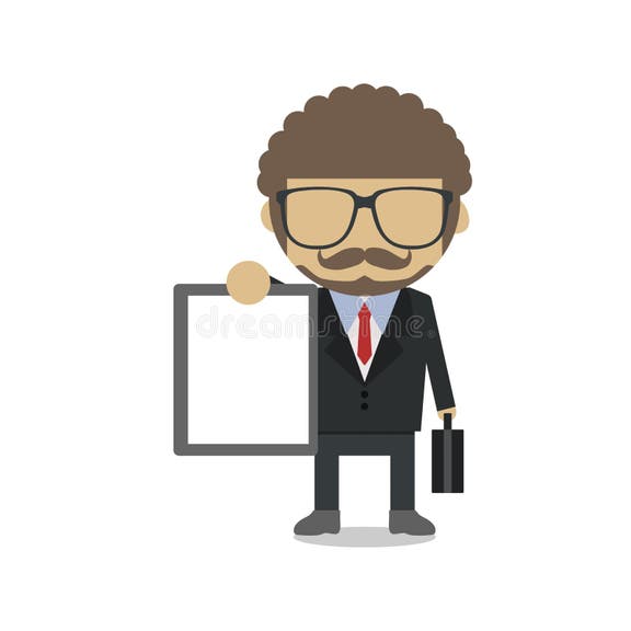 Homem com sinal ilustração do vetor. Ilustração de fundo - 78488254