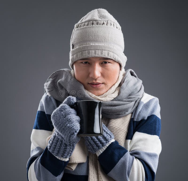 Homem congelado foto de stock. Imagem de posse, frio - 37041774