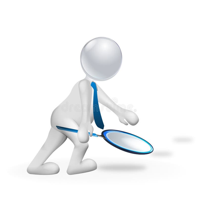 Figura Com Lupa Ilustrações, Vetores E Clipart De Stock – (353 Stock ...