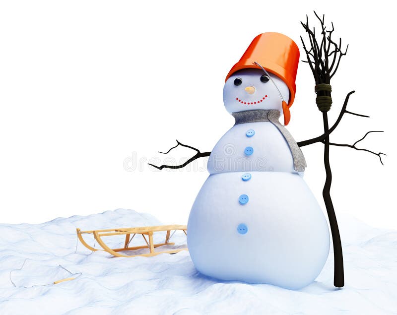 Homem da neve ilustração stock. Ilustração de fundos - 11927254