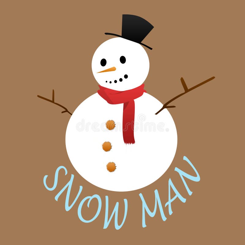 Homem da neve ilustração stock. Ilustração de alegria - 149293168