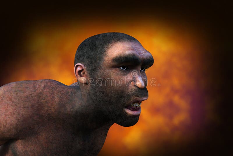 Homem Das Cavernas, Neanderthal, Homem Antigo, Humano Foto de Stock ...