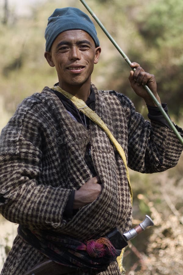 Homem de Napalese em Nepal imagem de stock editorial. Imagem de tribo ...