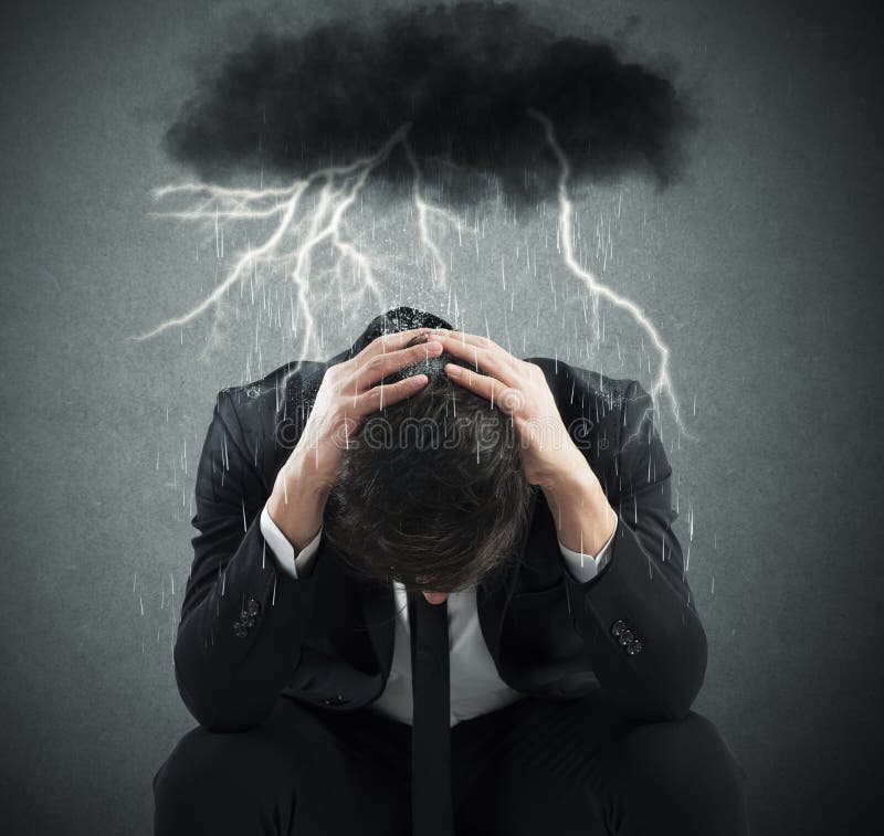 Homem De Negócios Desesperado E Azarado Imagem de Stock - Imagem de ...