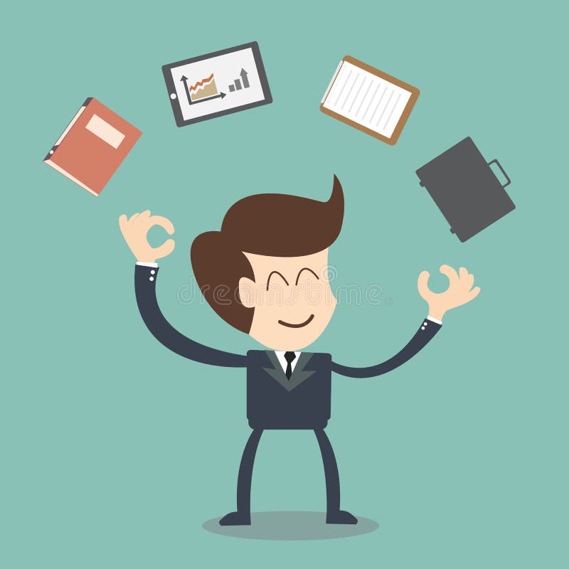 Homem De Negócios Responsável Ilustração do Vetor - Ilustração de povos ...