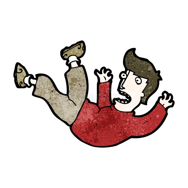 Homem De Queda Dos Desenhos Animados Ilustração do Vetor - Ilustração ...
