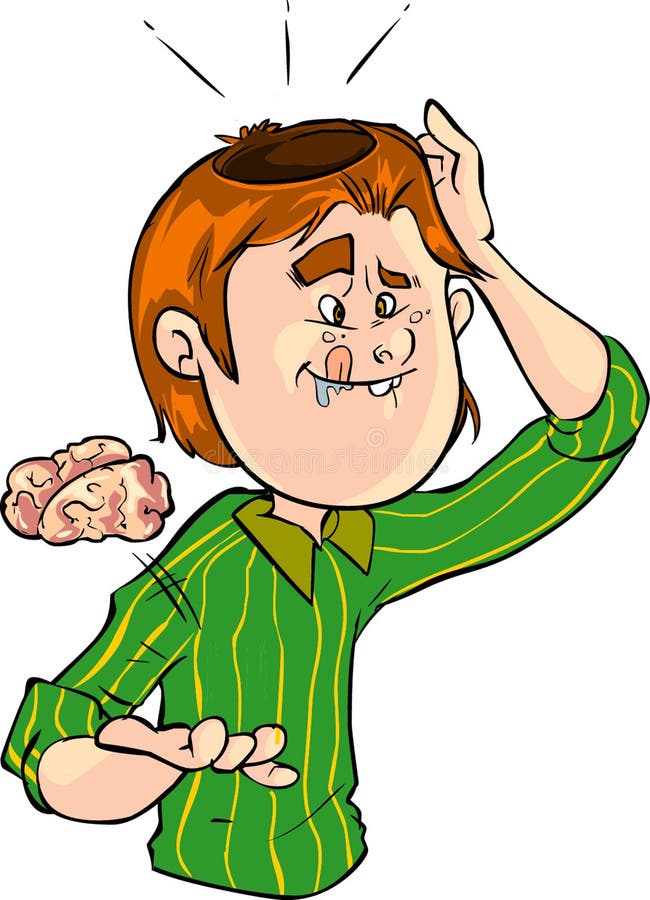 Homem descuidado ilustração do vetor. Ilustração de idéia - 53745436