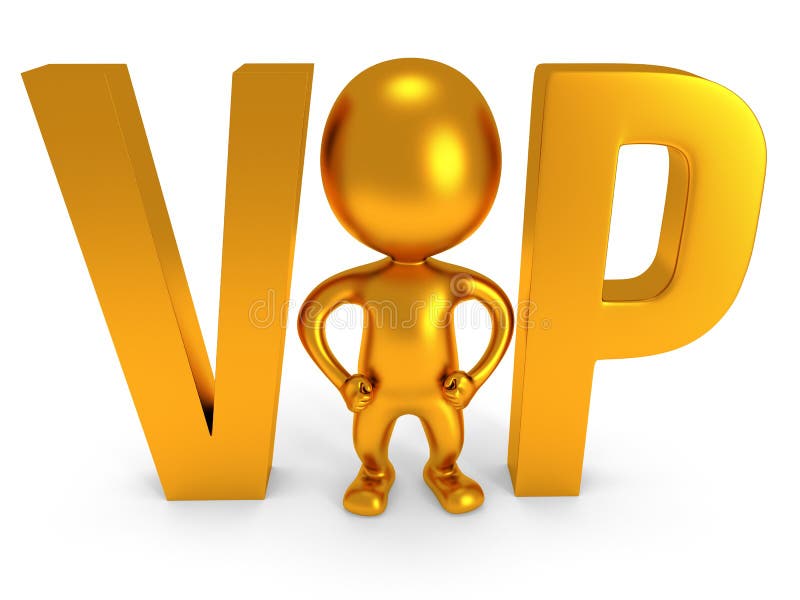 Homem do VIP 3d ilustração stock. Ilustração de elemento - 46029621