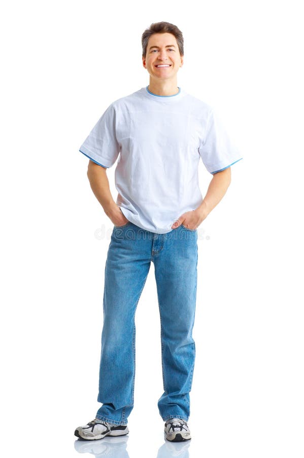 Homem feliz foto de stock. Imagem de adulto, macho, divertimento - 10518644