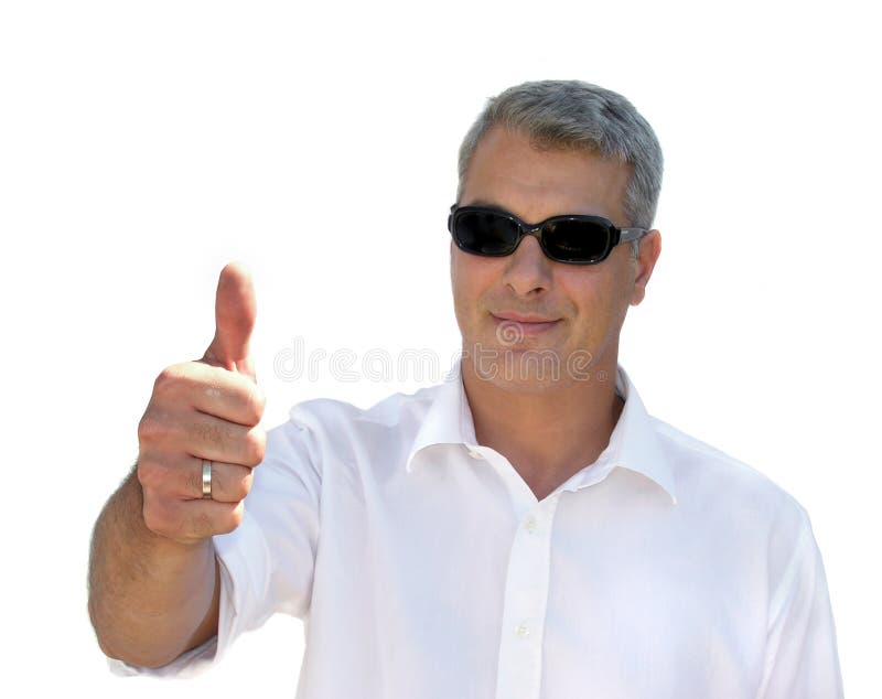 Homem feliz imagem de stock. Imagem de machos, vidros, retrato - 23639