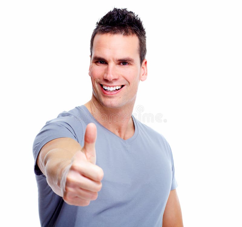 Homem Rico Feliz Com Polegares Acima Foto de Stock - Imagem de sistema ...