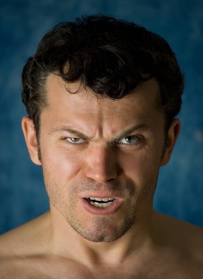 Homem furioso imagem de stock. Imagem de furioso, insano - 10405437