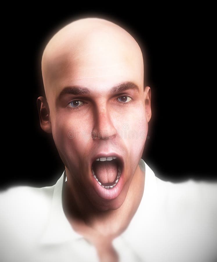 Homem gritando 4 foto de stock. Imagem de conceito, susto - 3532204