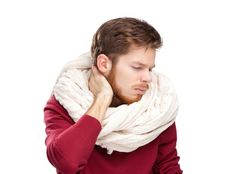 Homem novo doente foto de stock. Imagem de tiro, fotografia - 25973852