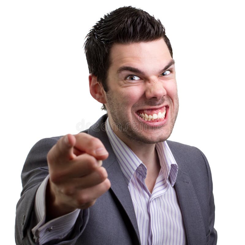 Homem novo irritado foto de stock. Imagem de ranger, olhar - 19746682