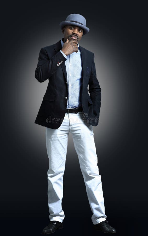 Homem novo preto imagem de stock. Imagem de fundo, preto - 23758409