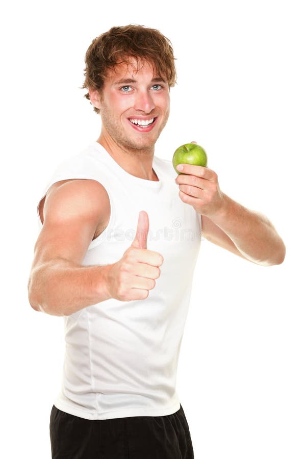Homem saudável da aptidão foto de stock. Imagem de fino - 19580356