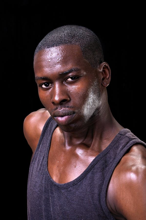 Homem suado foto de stock. Imagem de homem, alto, ajuste - 31442352