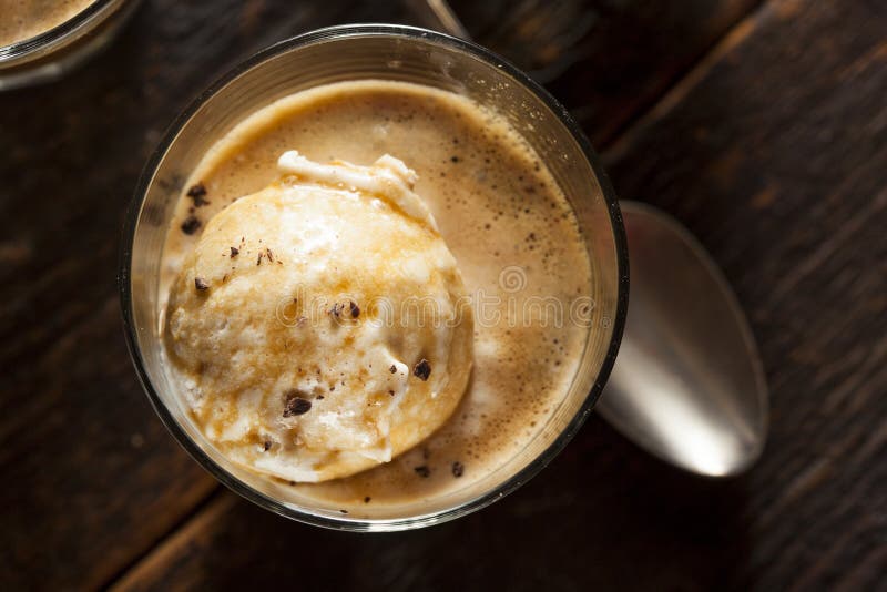 Homemade Affogato with Ice Cream Stock Image - Image of sundae, sweet ...