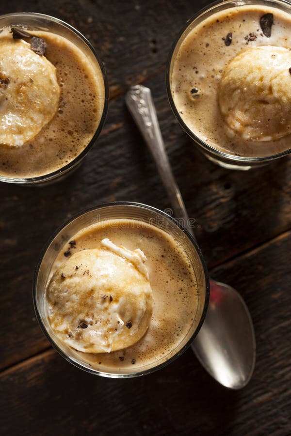 Homemade Affogato with Ice Cream Stock Image - Image of flavor, fresh ...