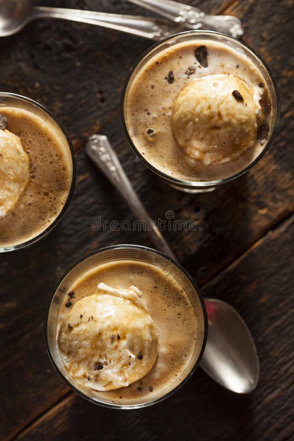 Homemade Affogato with Ice Cream Stock Image - Image of flavor, fresh ...