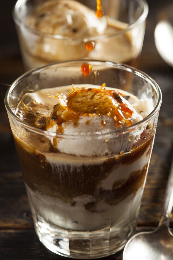 Homemade Affogato with Ice Cream Stock Image - Image of flavor, fresh ...