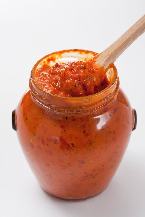 Homemade Ajvar stock image. Image of cuisine, bowl, meal - 18243823