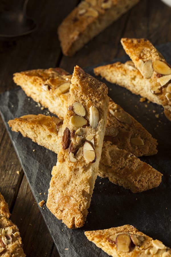 Homemade Almond Biscotti Pastry Stock Photo - Image of italy, cooking ...