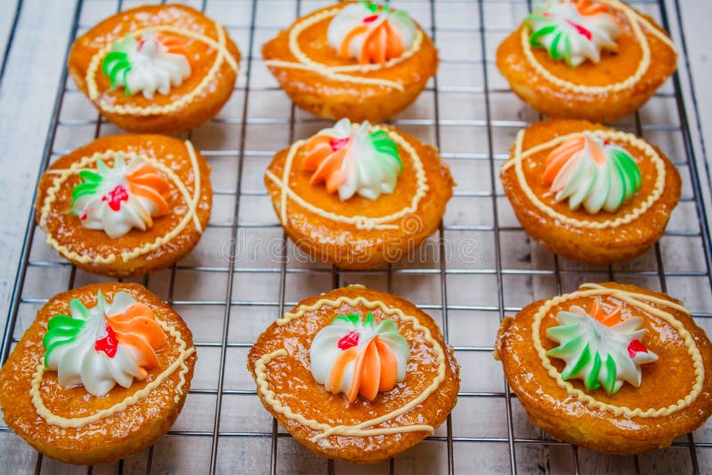 Homemade Ancient Thai Cakes at Home Stock Photo - Image of sugar, dish ...