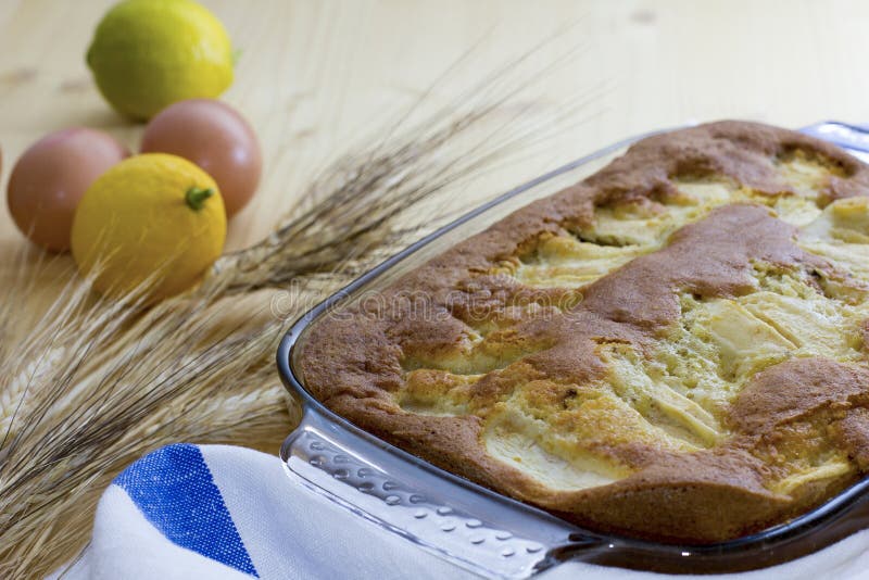 Homemade apple cake stock photo. Image of aroma, applesauce - 60260822