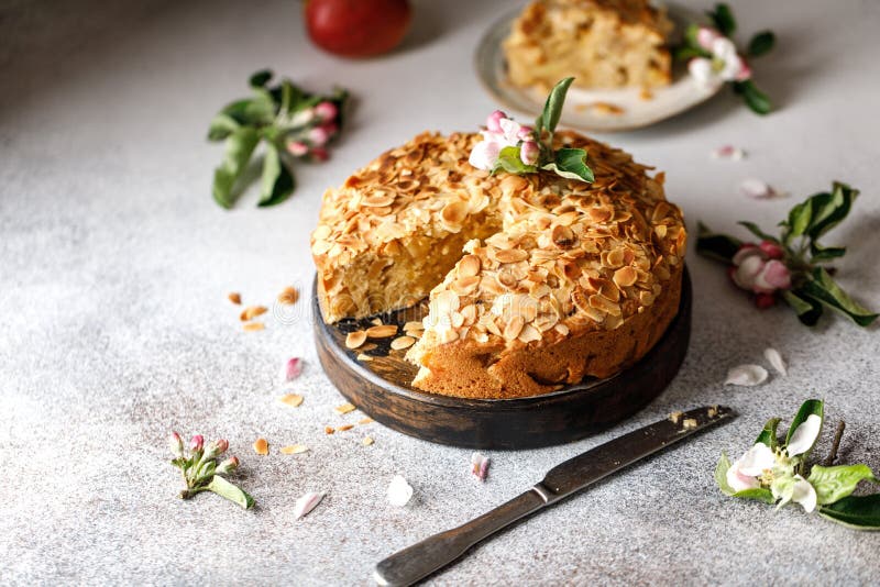 Homemade Apple Pie. Spring Recipe of Pie Stock Photo - Image of fresh ...
