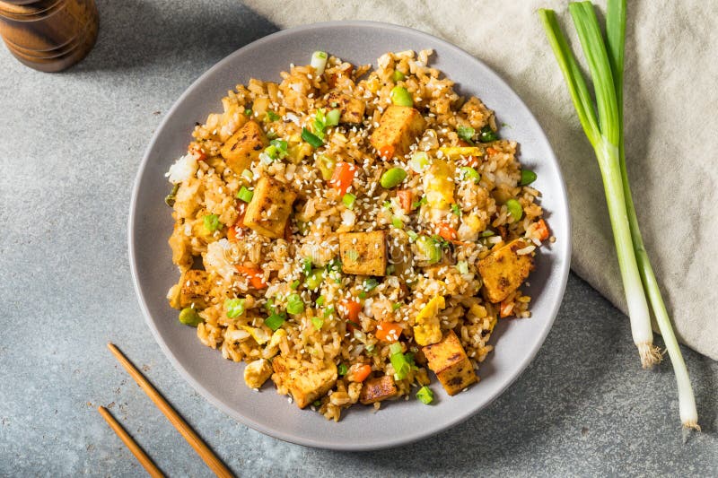 Homemade Asian Tofu Fried Rice Stock Photo - Image of homemade, tasty ...