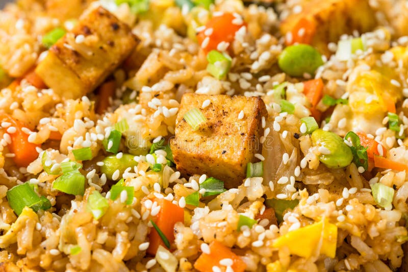 Homemade Asian Tofu Fried Rice Stock Photo - Image of asia, spicy ...