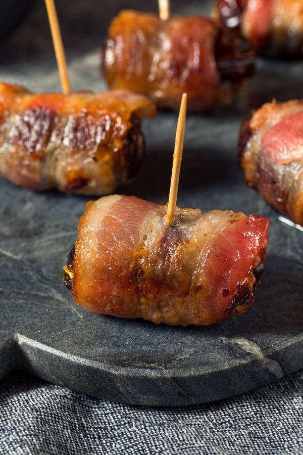 Homemade Bacon Wrapped Dates Stock Image - Image of meat, cuisine ...