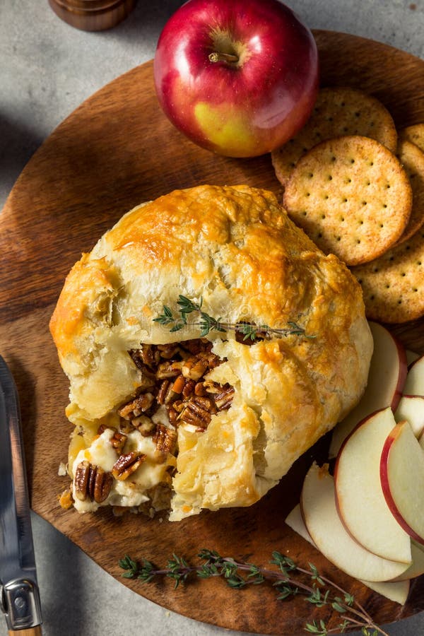 Homemade Baked Brie Puff Pastry Stock Photo - Image of rustic ...