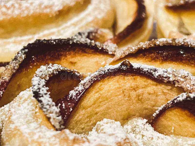 Homemade Baking, Macro View, Baked Dough Texture Stock Image - Image of ...