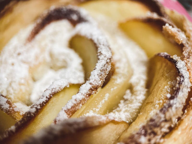 Homemade Baking, Macro View, Baked Dough Texture Stock Image - Image of ...