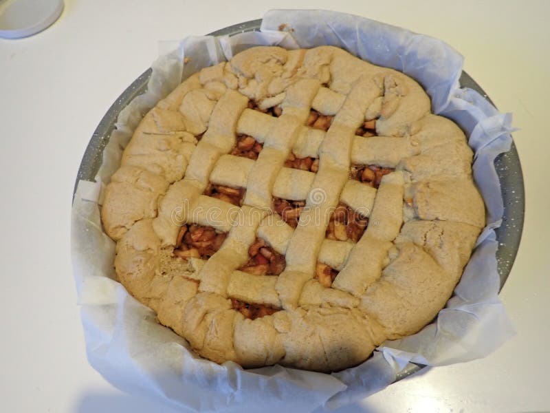 Homemade Baking of Sweet Apple Pie Stock Photo - Image of butter, diet ...